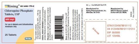 Chloroquine Fda Prescribing Information Side Effects And Uses