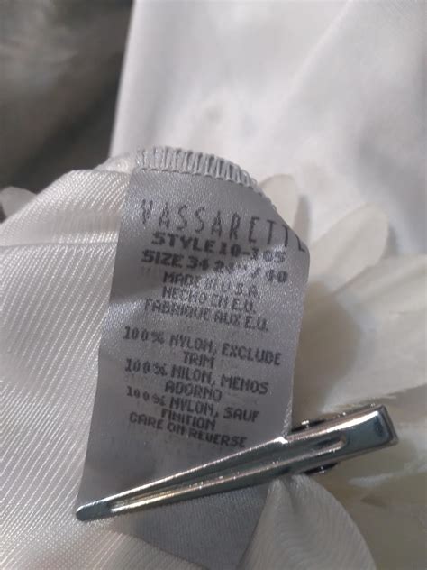 Vintage Vassarette Full Slip Tagged 34 White Nylon Lace Vintage