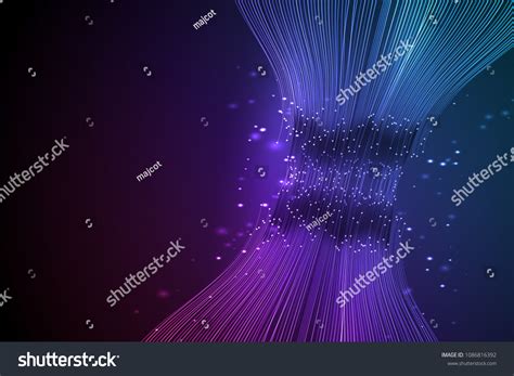Data Connection Speed Line Futuristic Network Stock Vector Royalty Free 1086816392