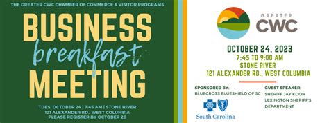 Greater CWC Business Breakfast Meeting Greater Cayce West Columbia