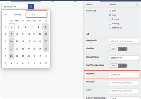 DatePicker Abnormal Display When Setting A Past Date To MaxDate