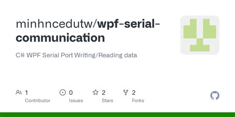 Github Minhncedutwwpf Serial Communication C Wpf Serial Port