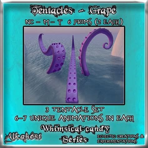 Second Life Marketplace Alkahest Whimsical Candy Sittable Tentacle