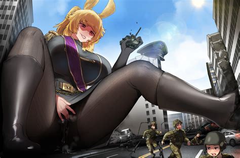 Rule 34 Black Pantyhose Boots City Cum Destruction Giantess Horny