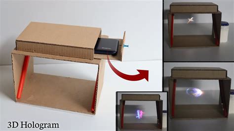 Diy Simple Hologram Projector Make 3d Hologram With Cardboard In 2025 Diy Projector
