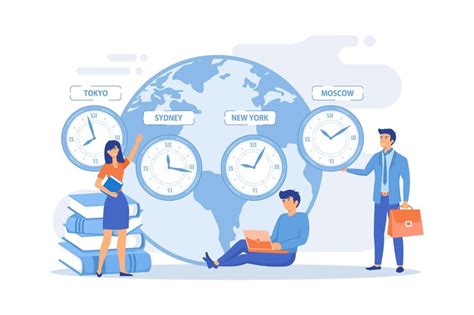 Premium Vector Worldwide Business International Clocks Showing Local