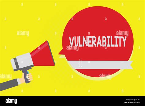 Handwriting Text Vulnerability Concept Meaning State Of Being Exposed