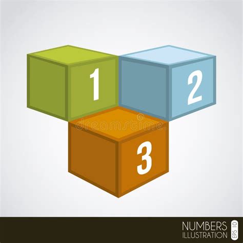 Numbered Cubes Stock Illustration Illustration Of Numbered 27089072