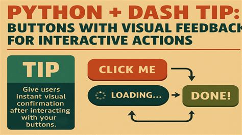 🧠 Python Dash Tip Buttons With Visual Feedback For Interactive Actions