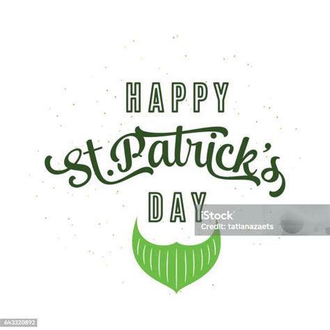 벡터 일러스트 레이 션 행복 패 날 타이 포 그래피 텍스트 디자인의 0명에 대한 스톡 벡터 아트 및 기타 이미지 0명 17 3월 Istock