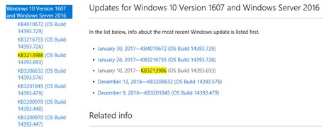 Windows 10 Version 1607 X64 系統的累積更新 Kb3213986 錯誤 0x80070490