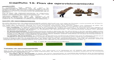Capítulo 13 Plan De Aprovisionamiento Pdf Document
