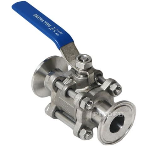Sanitary 3 Piece Manual Tri Clamp Non Resort Ball Valve Buy Sanitary