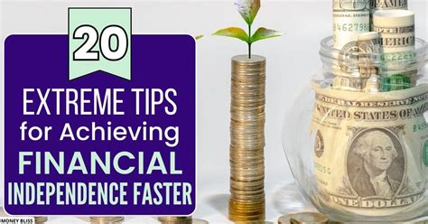 20 Extreme Ideas For Achieving Financial Independence Faster Money Bliss