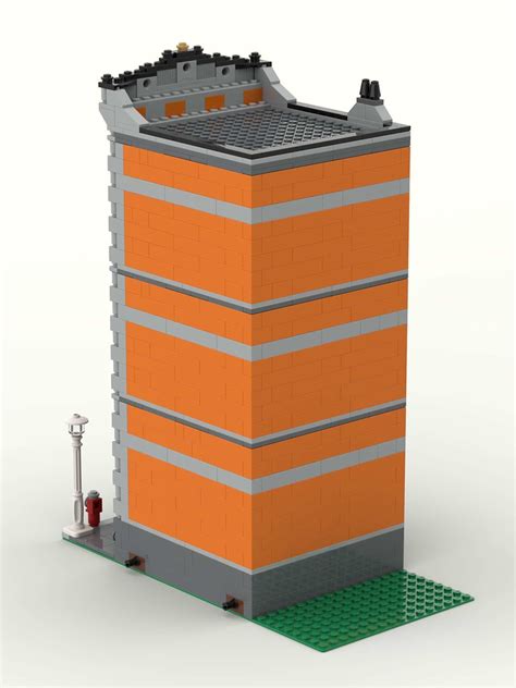 Lego Moc Orange Townhouse A5 By Magdatoys Rebrickable Build With Lego
