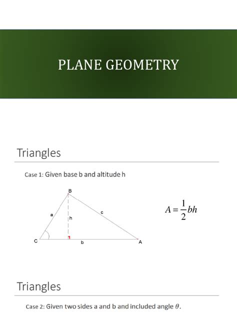 Lecture 03 Plane Solid And Analytic Geometry Pdf Area Sphere