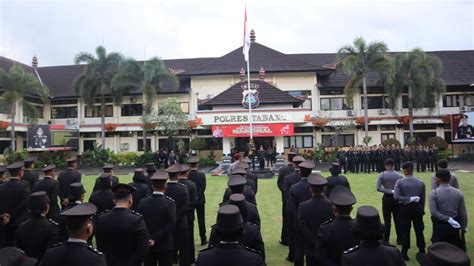 Peringati Hari Kebangkitan Nasional Ke 116 Polres Tabanan Gelar Upacara