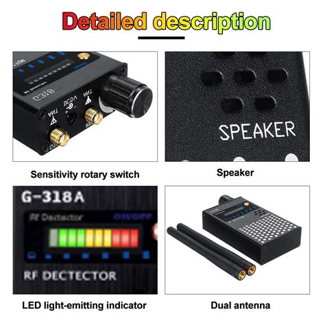 Update G318a Wireless Signal Bug Detector Anti Spy Bug Detector Gps Location Dual Antenna Finder