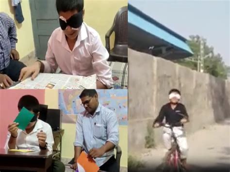 Chitrakoot 13 Years Old Yash Patel Can Blindfolded Reads Newspaper Do