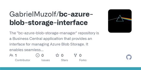 Github Gabrielmuzolfbc Azure Blob Storage Interface The Bc Azure Blob Storage Manager