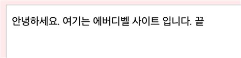 HTML pre 태그 pre tag HTML 입문 EVERDEVEL