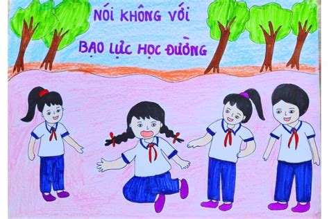 20 Bức Tranh Bạo Lực Học đường đẹp Và ý Nghĩa Nhất