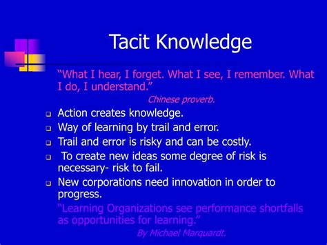 Ppt Capturing Tacit Knowledge For Organizational Learning By Vanessa Cerallo Powerpoint