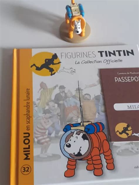 FIGURINE TINTIN COLLECTION Officielle N 32 MILOU EN SCAPHANDRE LUNAIRE
