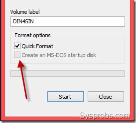 How To Create MS DOS Bootable USB In Windows Or Sysprobs