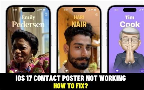 Ios 17 Contact Poster Not Working How To Fix Make Easy Life