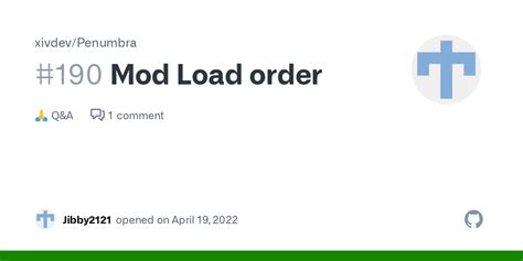 mod load order · xivdev penumbra · discussion 190 · github
