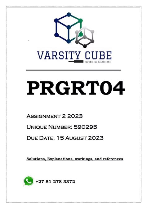 Dva3706 Assignment 3 Detailed Answers Semester 1 2024 521664