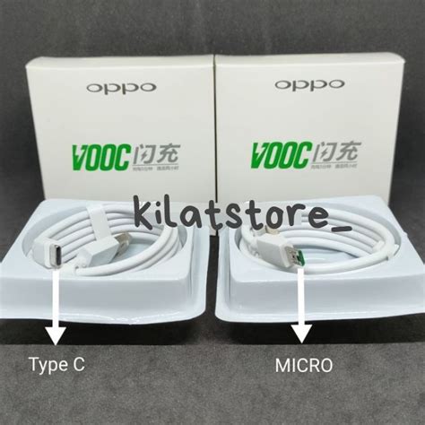 Jual Kabel Data Oppo VOOC Micro USB Type C Fast Charging Shopee Indonesia