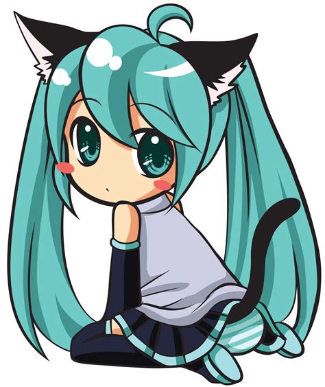 Hatsune Miku Chibi Vector by katsaysmeh on DeviantArt