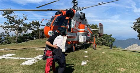 영암산림항공관리소 산행 중 부상당한 등산객 안전하게 구조