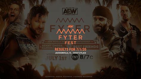 Aew Dynamite Fyter Fest Night 1 Results For July 1st 2020