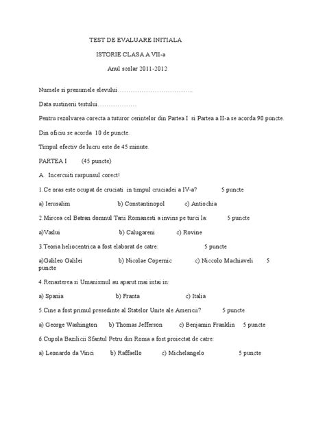 PDF 12 Test De Evaluare Initiala DOKUMEN TIPS