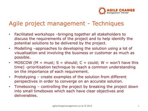 PPT Agile Project Management PowerPoint Presentation ID