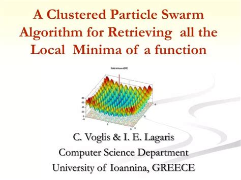 Ppt A Clustered Particle Swarm Algorithm For Re T Ri Evi Ng All The