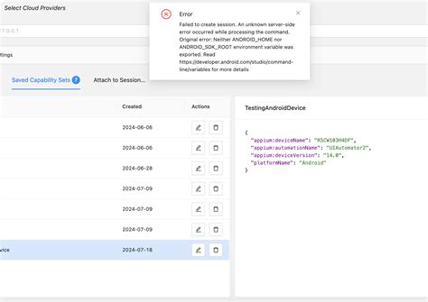 Getting Error Original Error Neither Android Home Nor Android Sdk Root Environment Variable Was