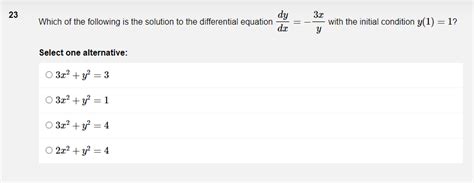 Solved Which Of The Following Is The Solution To The Chegg