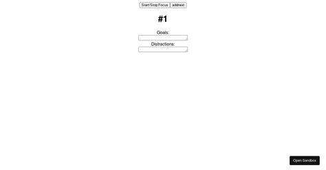 pomodoro timer codesandbox