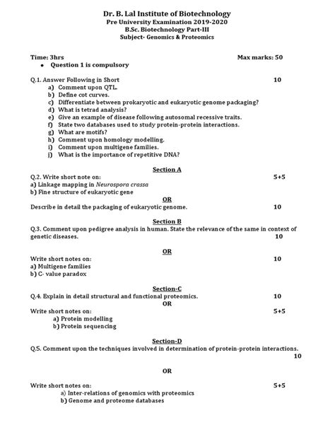 Genomics And Proteomics Pdf Genome Genomics