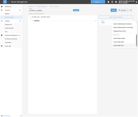 Individualised Router Configuration With Config Change Templates