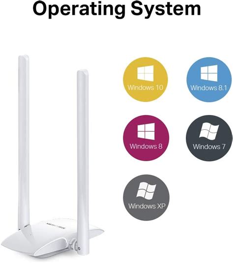 MERCUSYS N300 Wireless High Gain USB Adapter With Two 5dBi High Gain ...