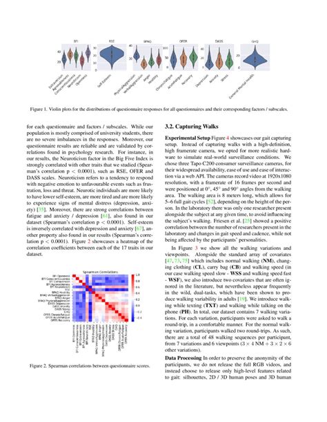 Psymo A Dataset For Estimating Self Reported Psychological Traits From Gait Deepai