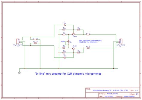 Dynamic Microphone Preamplifier