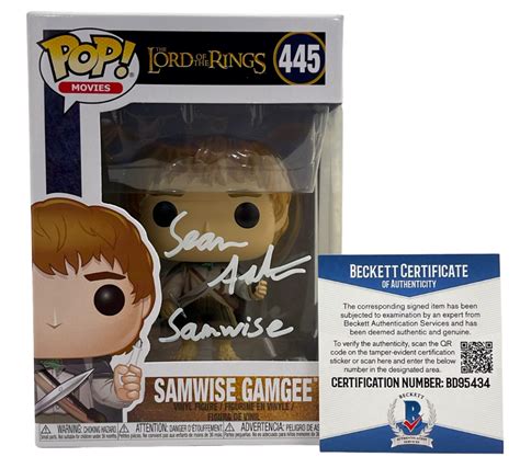 Sean Astin Signed Samwise Lord Of The Rings Funko Authentic Autograph
