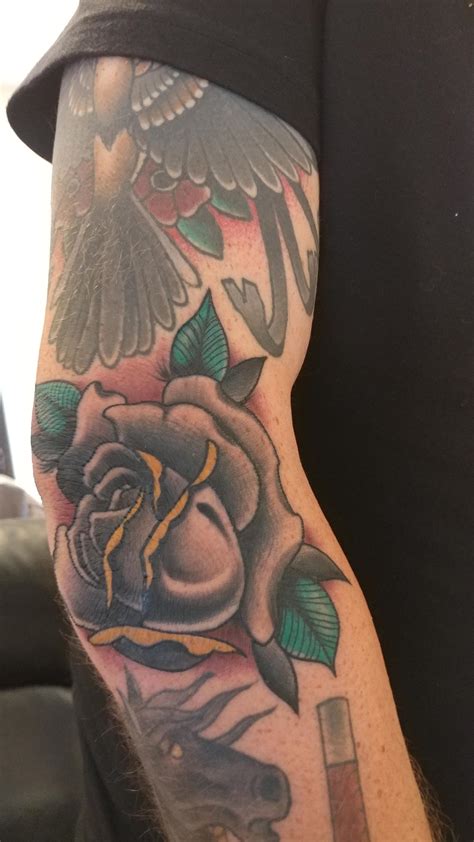 Neo Traditional Rose Filler By Dean Sleiman Radiant Maiden Tattoos
