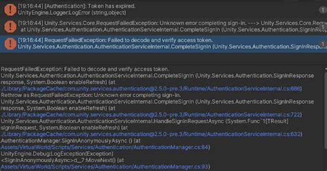 Failed To Decode And Verify Access Token Unity Services Unity